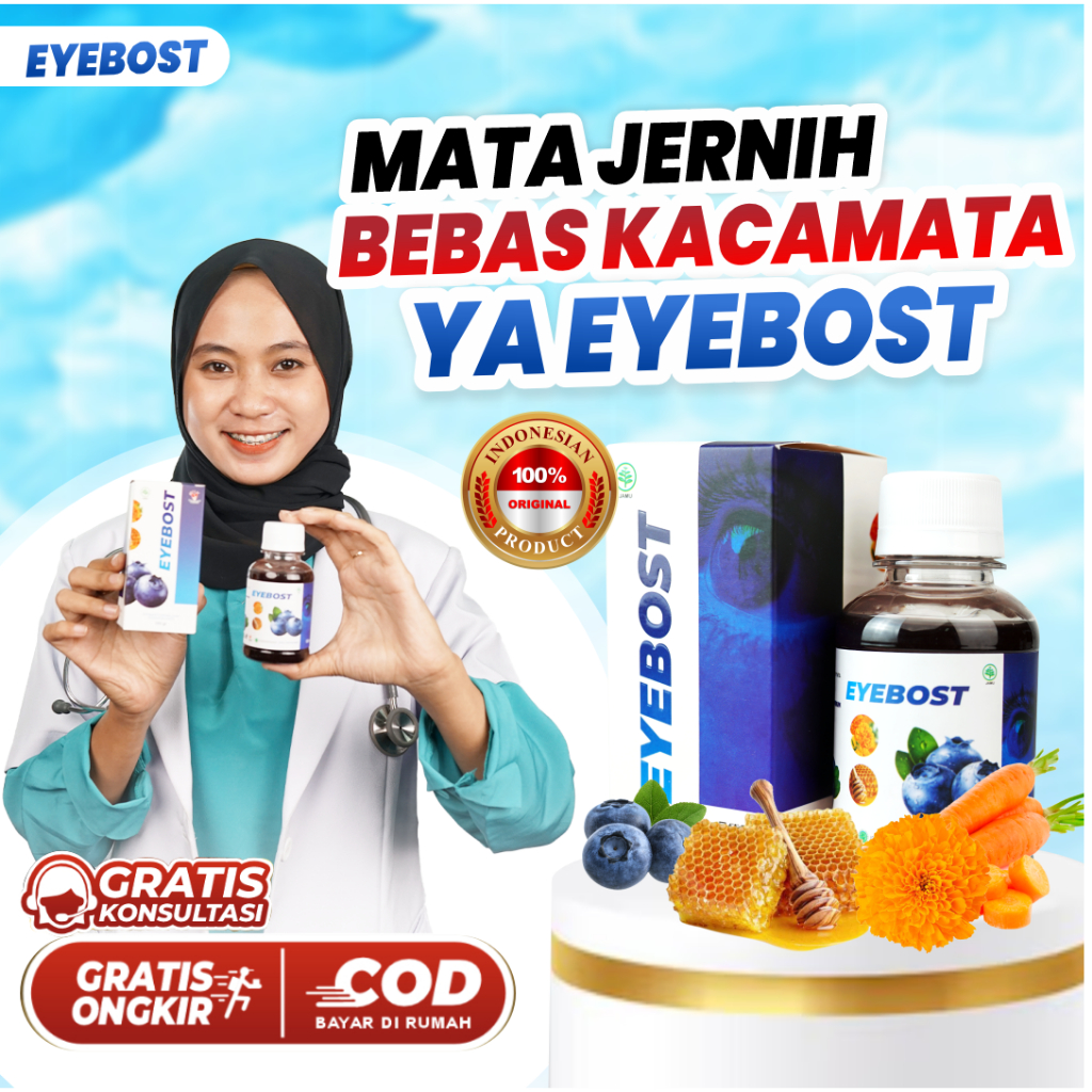 Jual Eyebost Madu Vitamin Mata Suplemen Kesehatan Bantu Atasi Mata ...