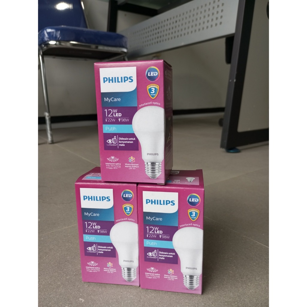 Jual Lampu LED Bulb 12Watt E27 6500K Philips 12 Watt Putih | Shopee ...
