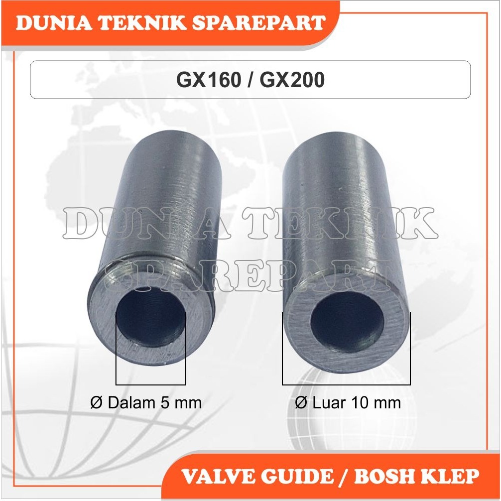 Jual GX160 GX200 GX220 VALVE GUIDE / GX160 GX200 GX220 BOSH KLEP ( ISI ...