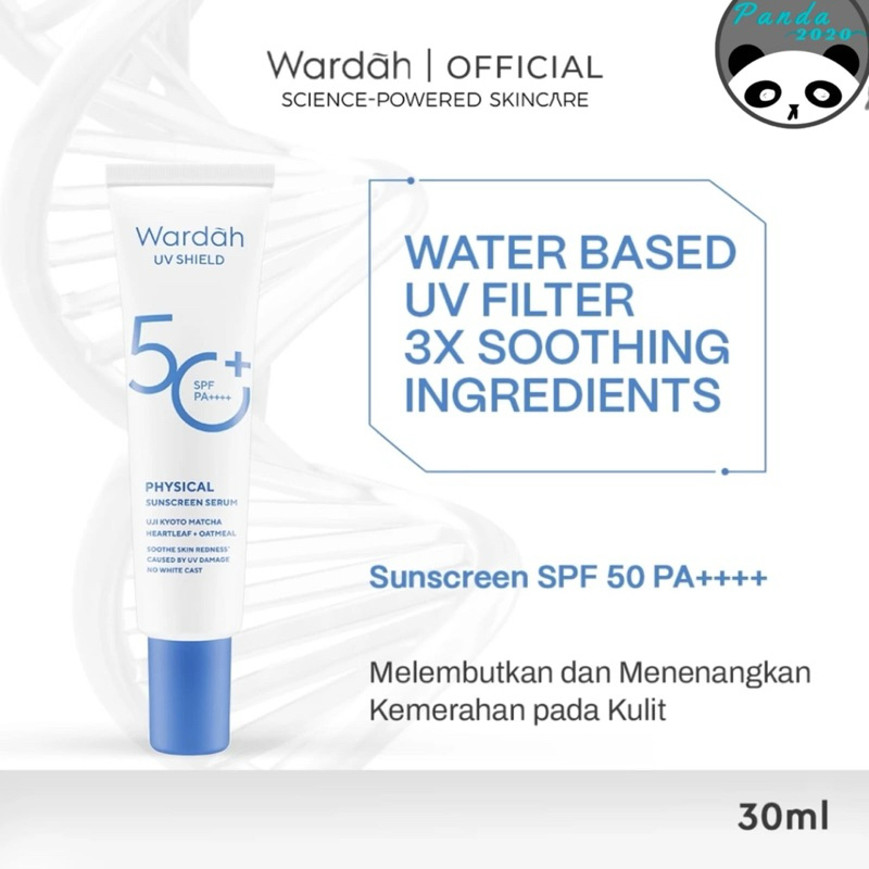 Jual Wardah UV Shield Physical Sunscreen Serum SPF 50 PA++++ 30 ml | Shopee Indonesia