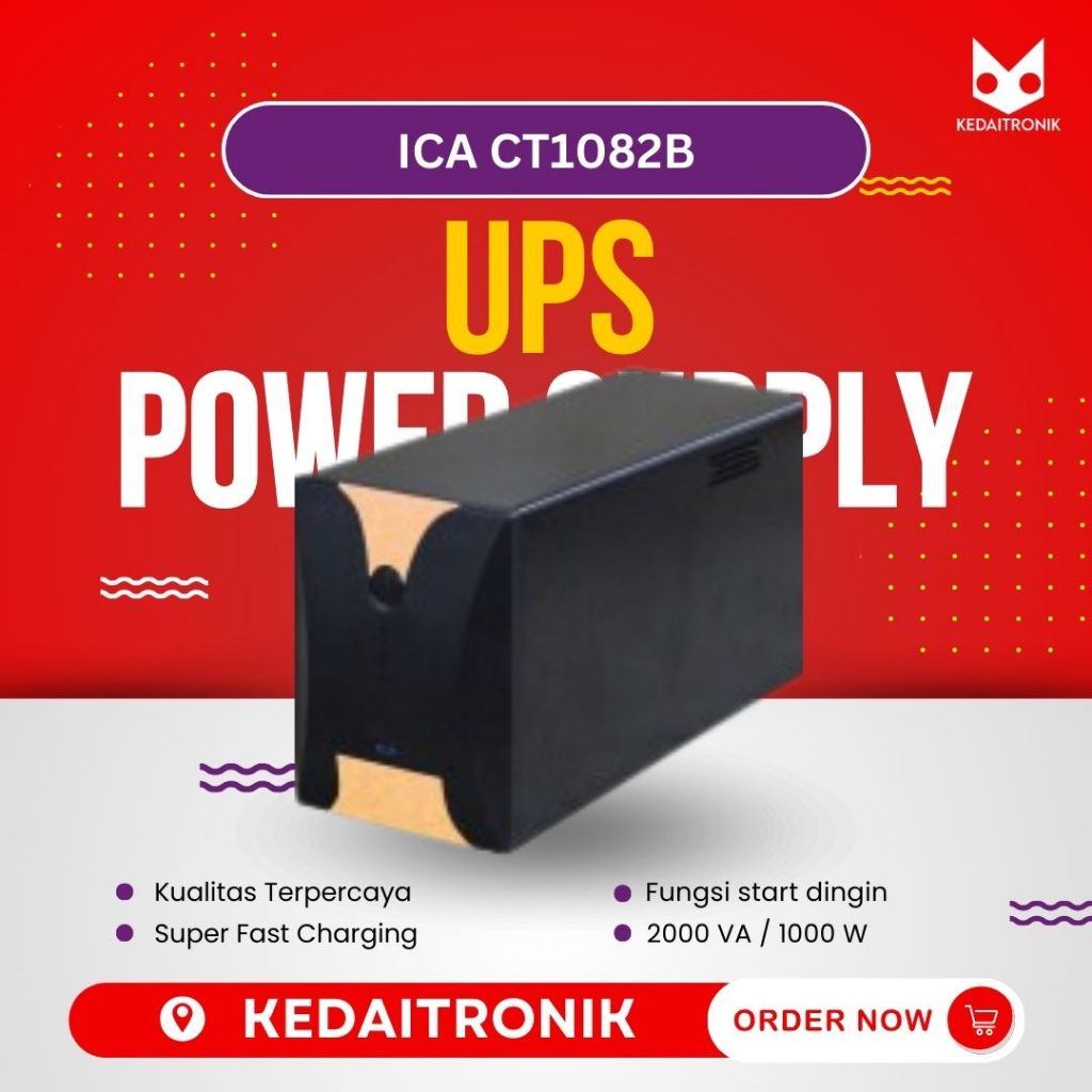 Jual UPS ICA CT1082B 2000VA 1000W CT 1082B 2000 1000Watt Stabilizer ...