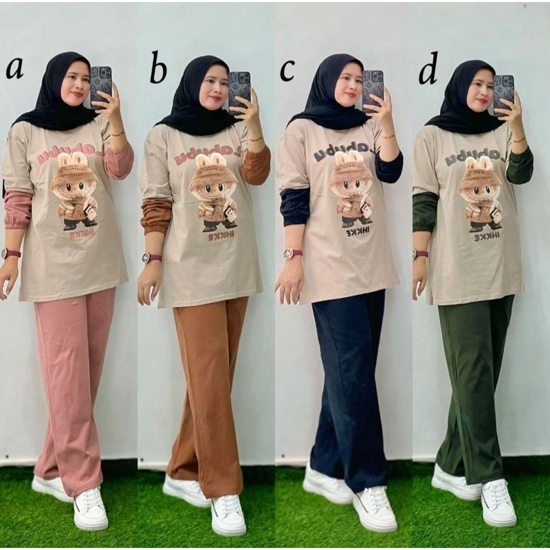 Jual ONESET LABUBU COLOUR CATTON COMBED | Shopee Indonesia