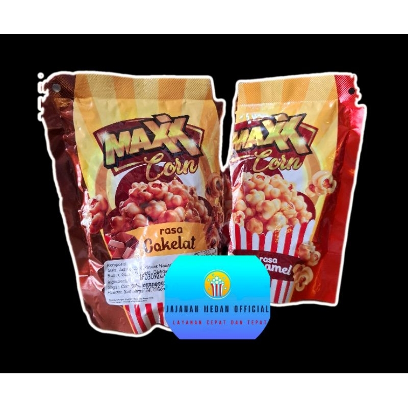 Jual POP CORN MAXX CARAMEL/COKLAT 20 GRAM/POPCORN/MAXX CORN | Shopee ...