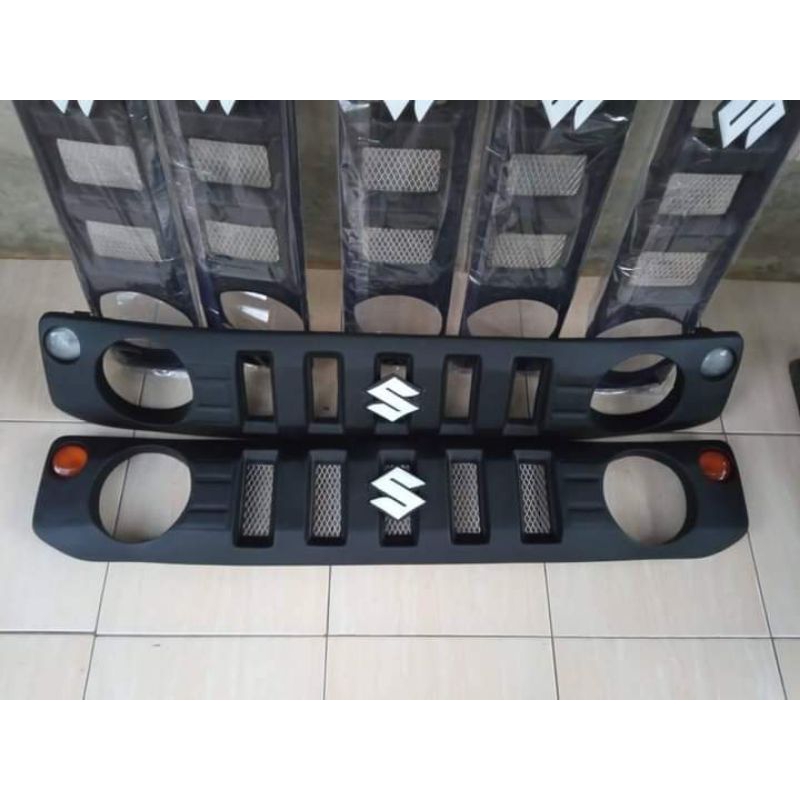 Jual Grill Jimny Katana Humer Caribian Model New Fullset Lampu Daymaker ...