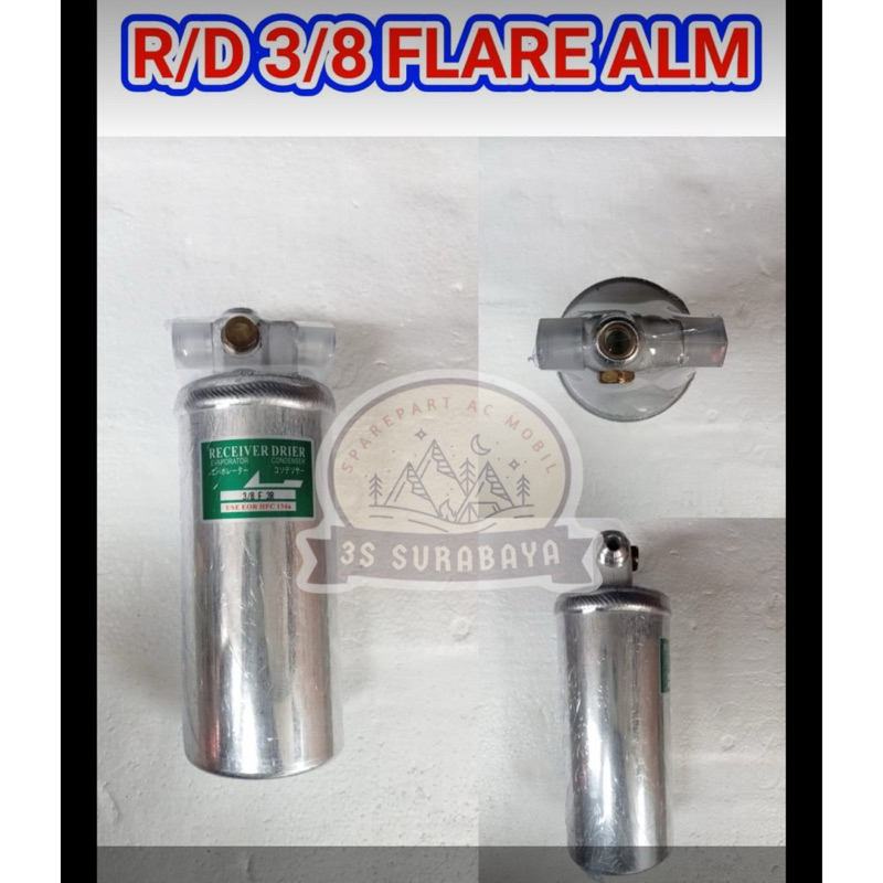 Jual Drier 3/8 Flaring Pendek Alumunium Receiver Dryer Filter Ac Mobil ...
