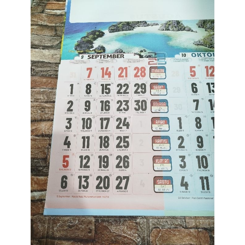 Jual KALENDER KERJA MURAH JUMBO 2025 murah/almanak angka Jumbo | Shopee ...