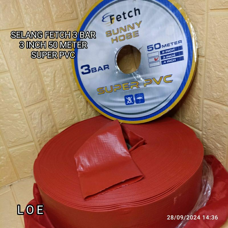 Jual SELANG FETCH SUNNY HOSE 3 Inch 3 Bar SUPER PVC 50 METER | Shopee ...