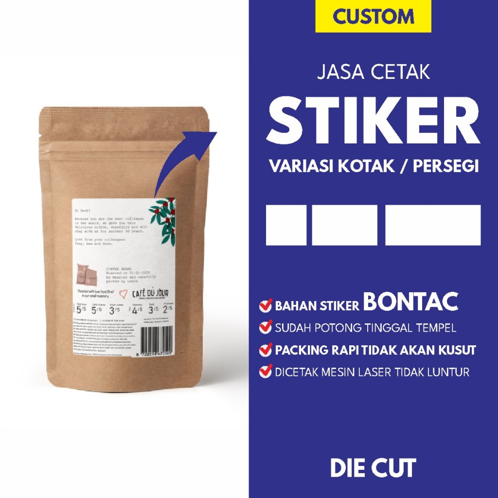 Jual Stiker Label - BONTAC CHROMO - Variasi KOTAK / PERSEGI | Shopee ...