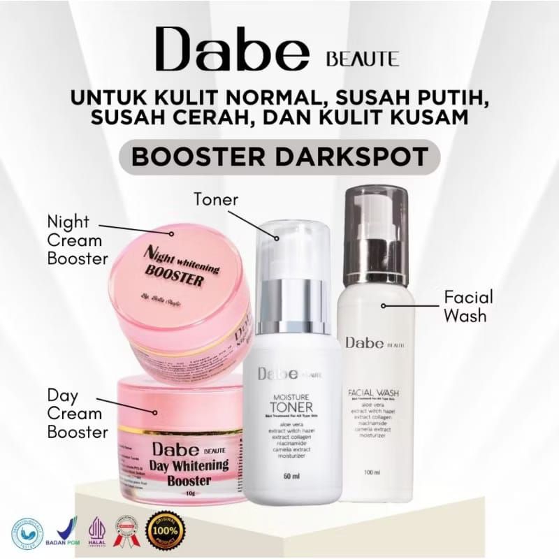 Jual DABE BEAUTE BOOSTER WHITENING SKINCARE ORIGINAL | Shopee Indonesia