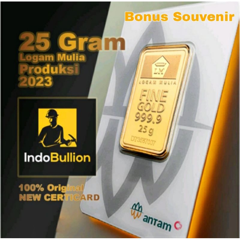 Jual LM EMAS ANTAM 25 Gram, LOGAM MULIA TERBARU | Shopee Indonesia