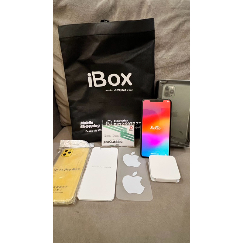 Jual iPhone 11 Pro Max 64GB Resmi ex iBox Fullset Lengkap Mulus | Shopee Indonesia