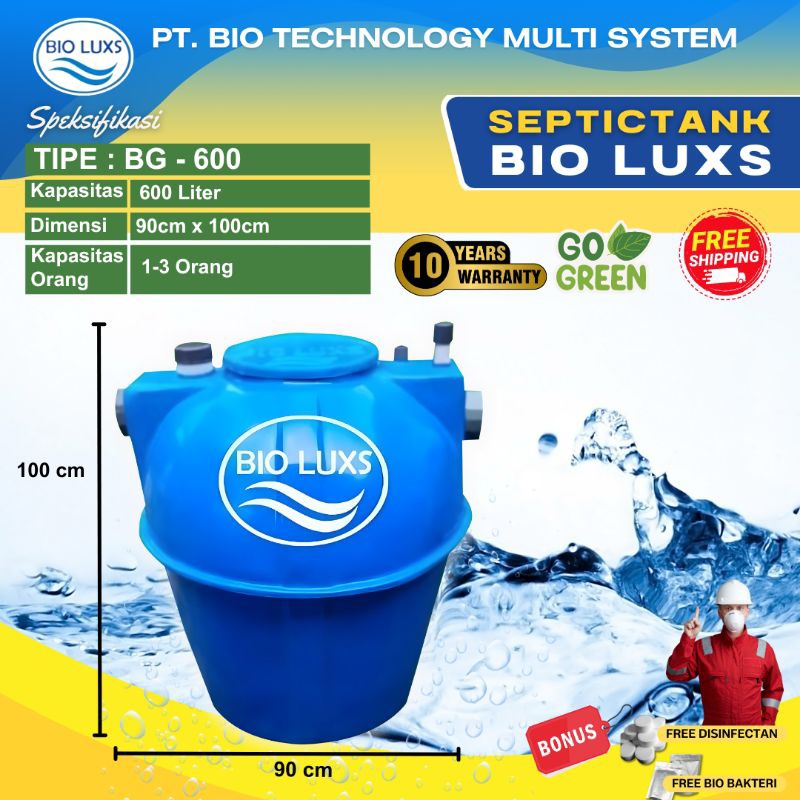 Jual Septic Tank Bio,Biotech,Bioluxs,Biofil BG 600 liter | Shopee Indonesia
