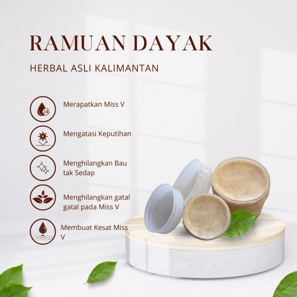 Jual RAMUAN DAYAK HERBAL ORI SERBUK RAMUAN PERAPAT MISS V KEPUTIHAN ...