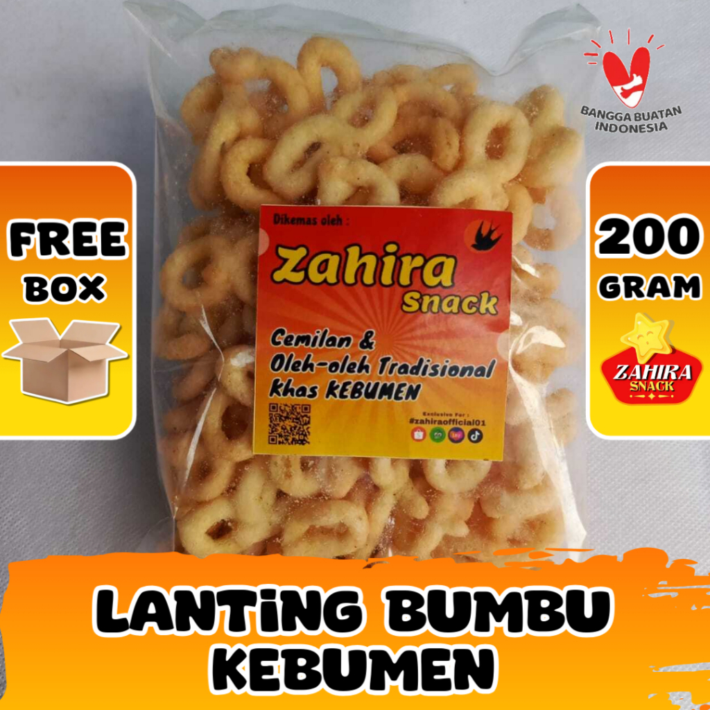 Jual Oleh-oleh Lanting Bumbu Khas Kebumen Cemilan 200 Gram | Shopee ...