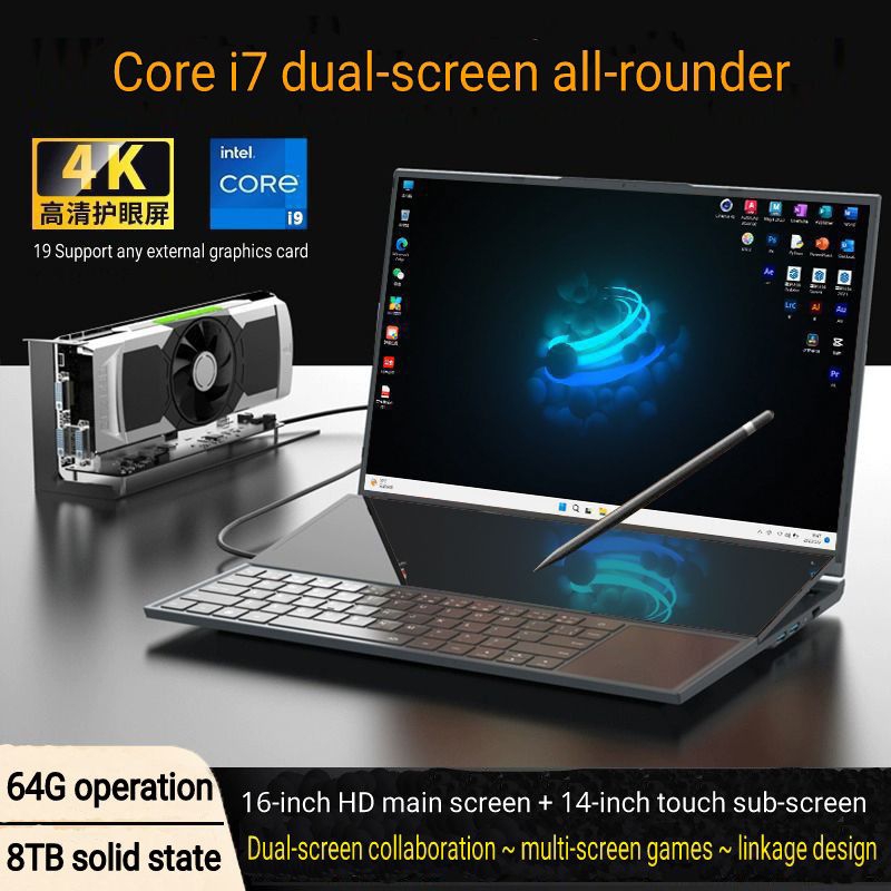 Jual Laptop dual Screen Gaming Intel Core i9-10885H/ Intel Core i7 ...