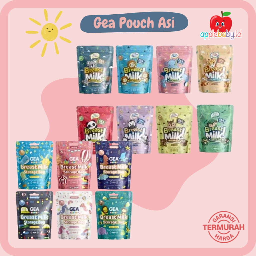 Jual GEA BABY Kantong Asi 120ml isi 30 pcs Breast Milk Storage Bag ...