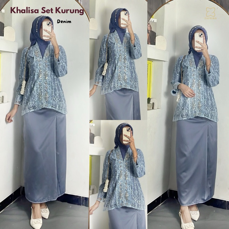 Jual ZAFRINA - KHALISA SET KURUNG MELAYU / KURUNG MODERN | Shopee Indonesia