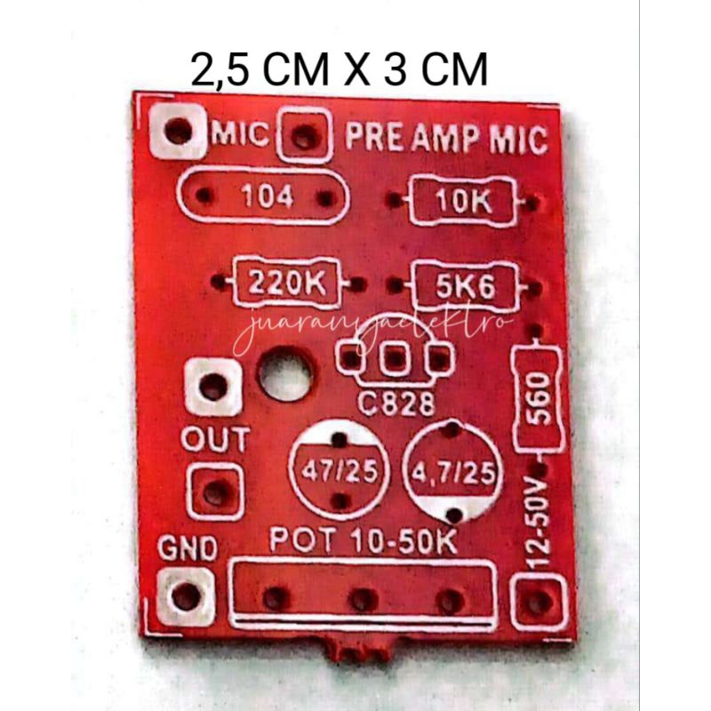 Jual PCB PRE AMP MIC 1 TR | Shopee Indonesia