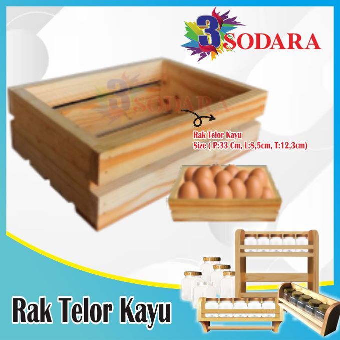Jual Rak Telur Serbaguna | Kotak Telur kayu | Tempat Penyimpanan Kayu ...