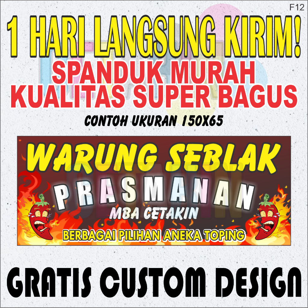 Jual 1 HARI JADI Cetak Spanduk / Sepanduk / Banner UNTUK keperluan ...
