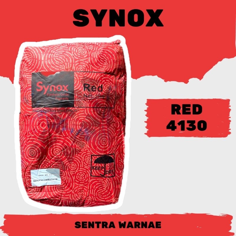 Jual Pewarna Pigment/Iron Oxide/Oker/Verf - Synox Merah / Red 4130 ...