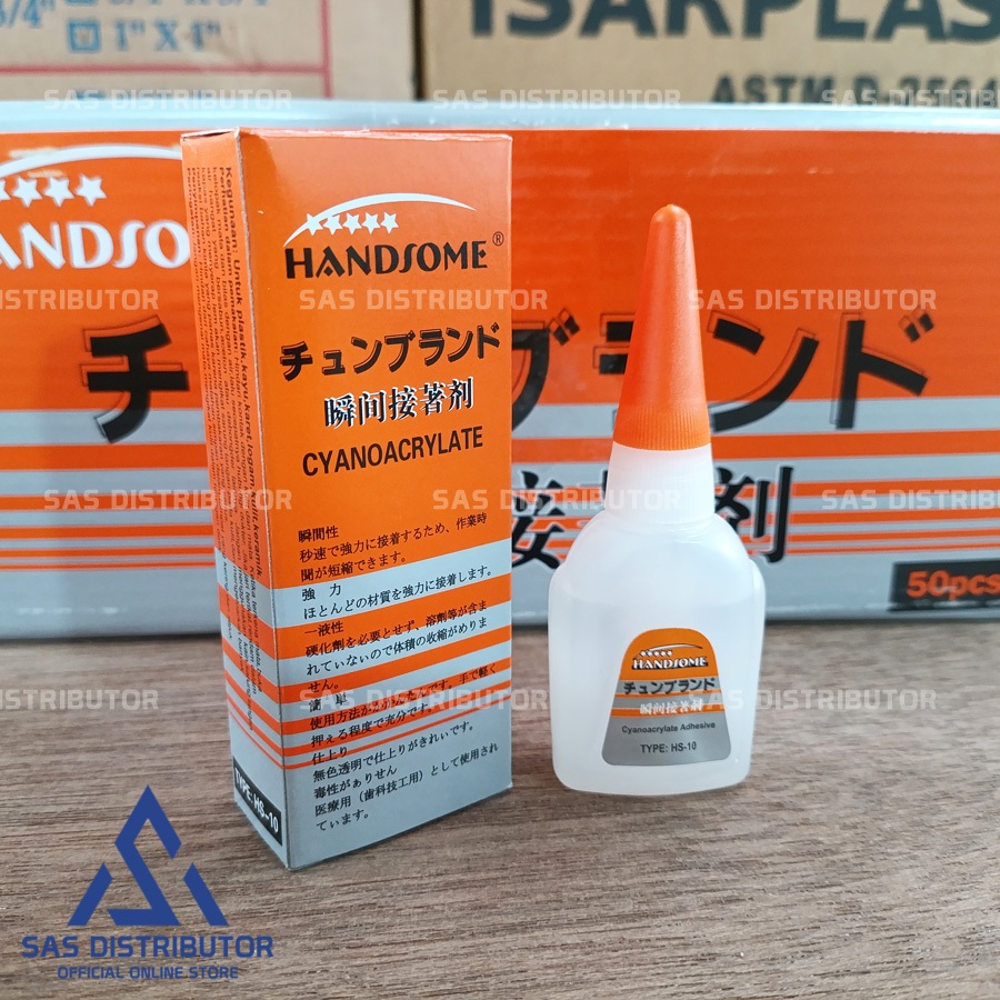 Jual Lem Korea Handsome Original 100% / Lem Besi Super / Lem Cair Super ...