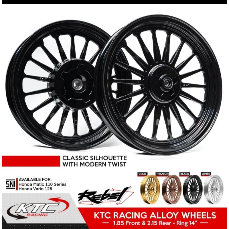 Jual VELG KTC RACING RABEL PALANG 18 VARIO 110/BEAT/SCOOPY/SPACH/UK 185 ...