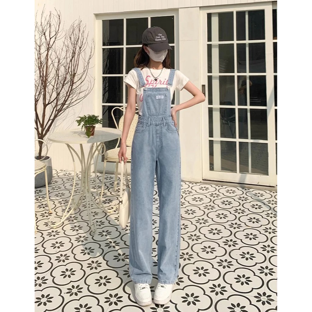Jual OVERALL JUMPSUIT JEANS MURAH KOREA CELANA KODOK STRAP OVERALL ...