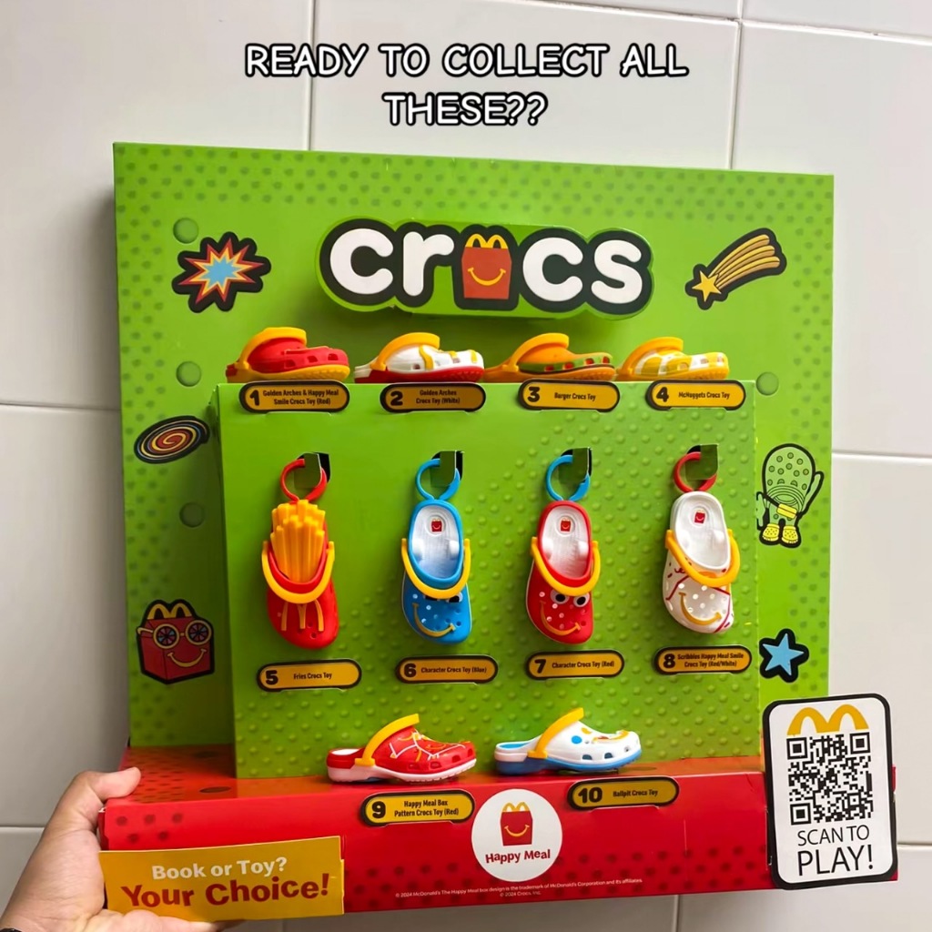 Jual BATCH 1 Happy Meal Mcd x Crocs Mcdonald Crocs Toys Key Chain Mcd ...