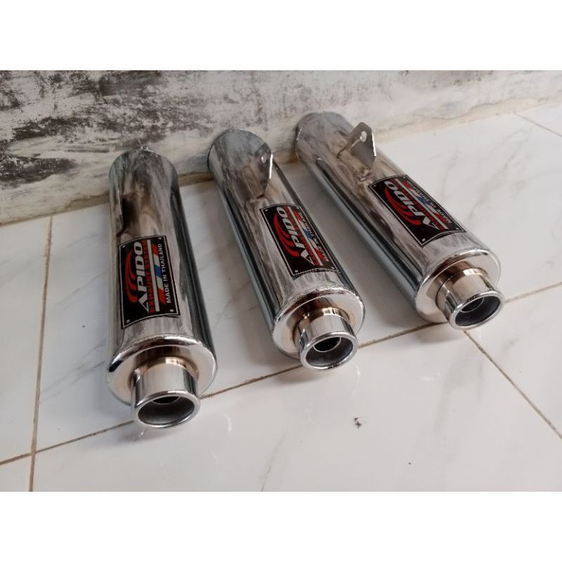 Jual Canister Muffler apido exhaust only Raider 150 carb Wave 125 Xrm ...