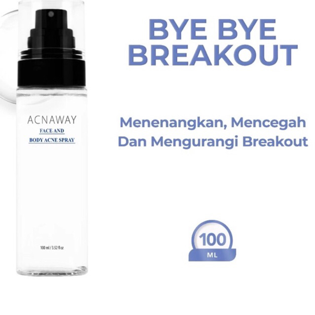 Jual ACNAWAY Acne Face and Body Spray 100ml | Shopee Indonesia