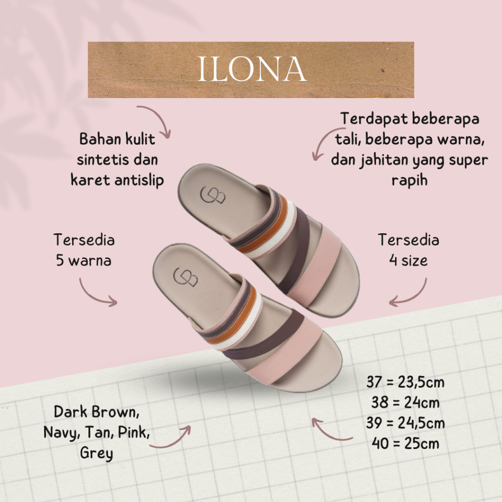 Jual Christian Bale ILONA Sandal Wanita Kekinian Sendal Cewek Santai ...