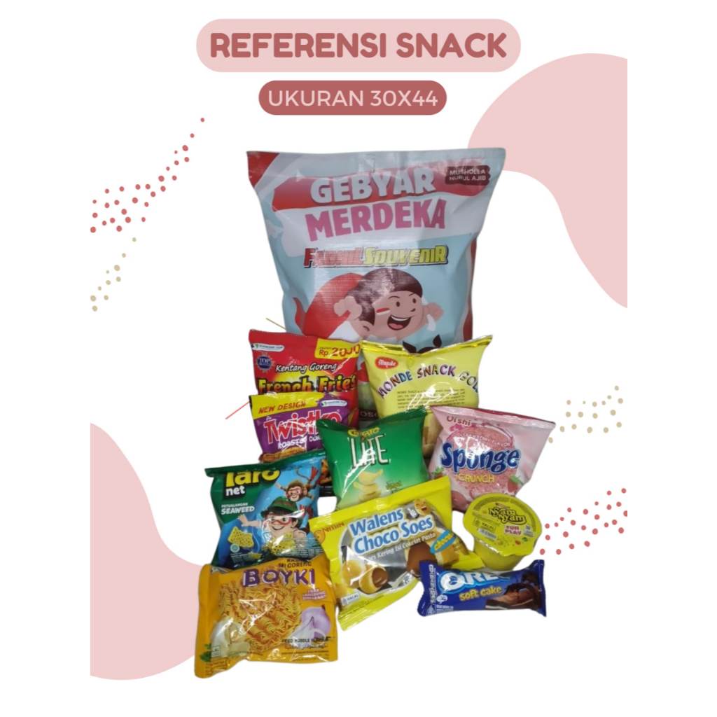 Jual Giant Mini POUCH SNACK JUMBO CUSTOM KANTONG SNACK ULTAH CUSTOM ...