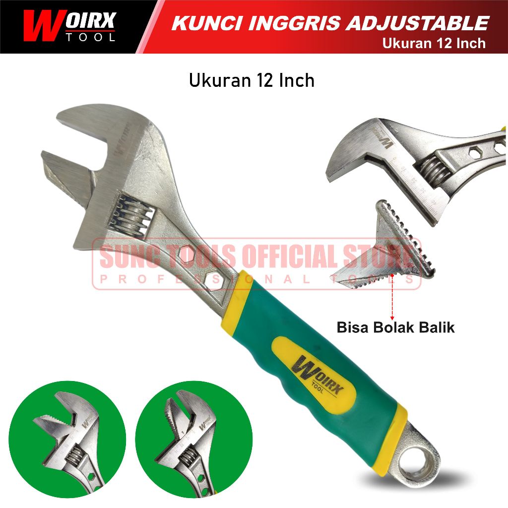 Jual WOIRX TOOL Kunci Inggris Ajustable Wrench 12" inch | Shopee Indonesia