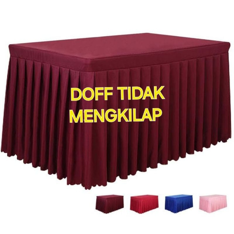 Jual cover meja uk 100 x 60 tinggi 67 cm bahan kain katun / DOFF ...