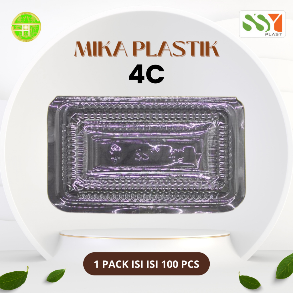 Jual Mika Kue Ukuran 4C Bening Food Grade Plastik 1 Pack 100 pcs ...