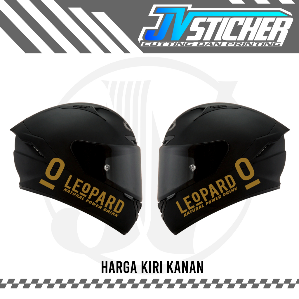 Jual STIKER HELM LEOPARD CUTTING STICKER HELMET VARIASI ISI 2 KIRI ...