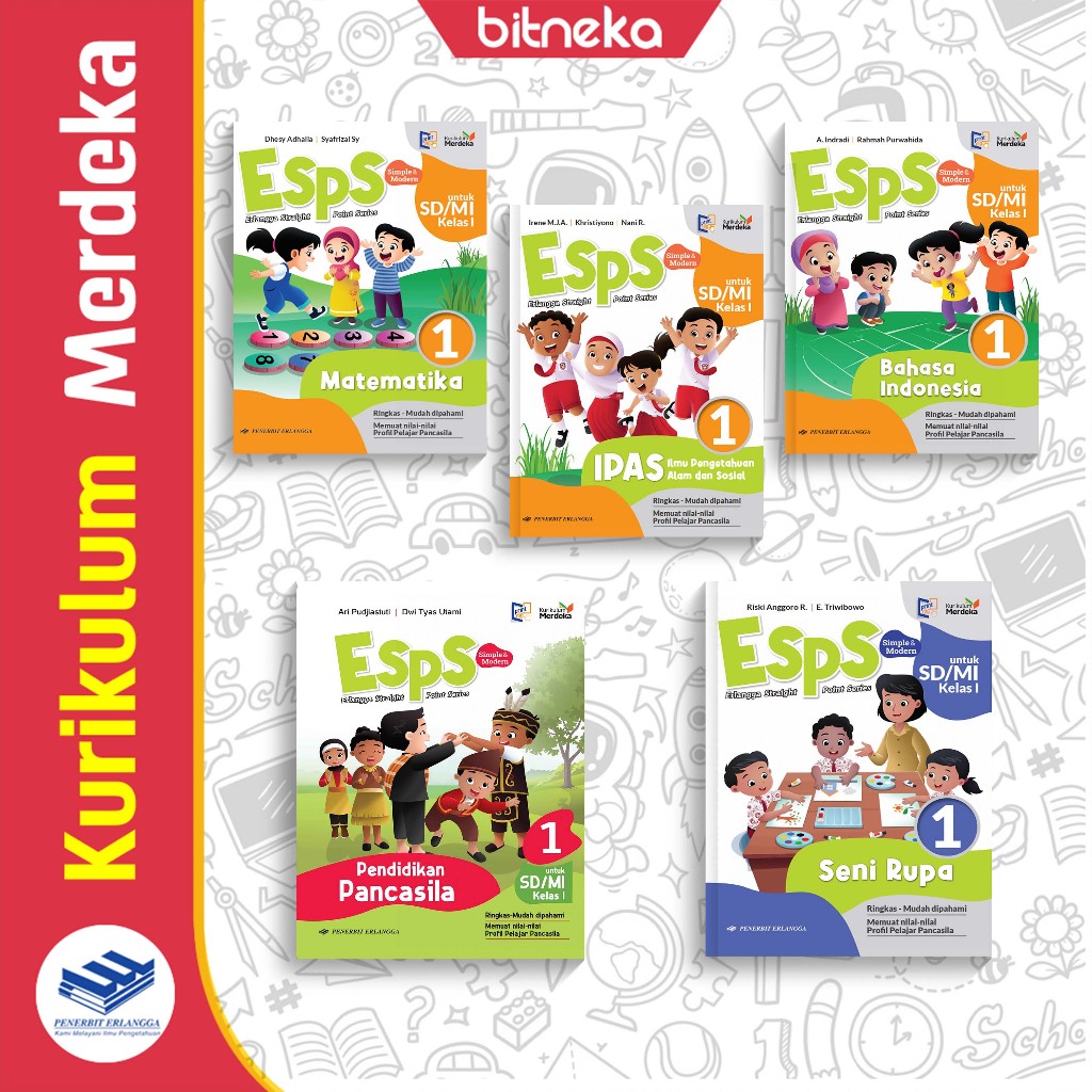 Jual Buku ESPS (Erlangga Straight Point Series) Jilid 1 untuk SD/MI Kelas 1 - K-Merdeka Erlangga ...