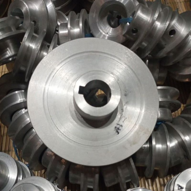 Jual Puli / Pully / Pulley Aluminium A1 5” (dim) As 10,12,13,14,15,16 ...