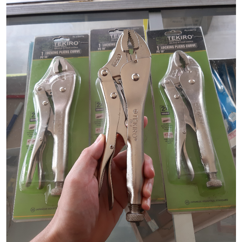 Jual TEKIRO TANG BUAYA 10" / tang buaya bengkok 10" / SIDE GRIP / VICE ...