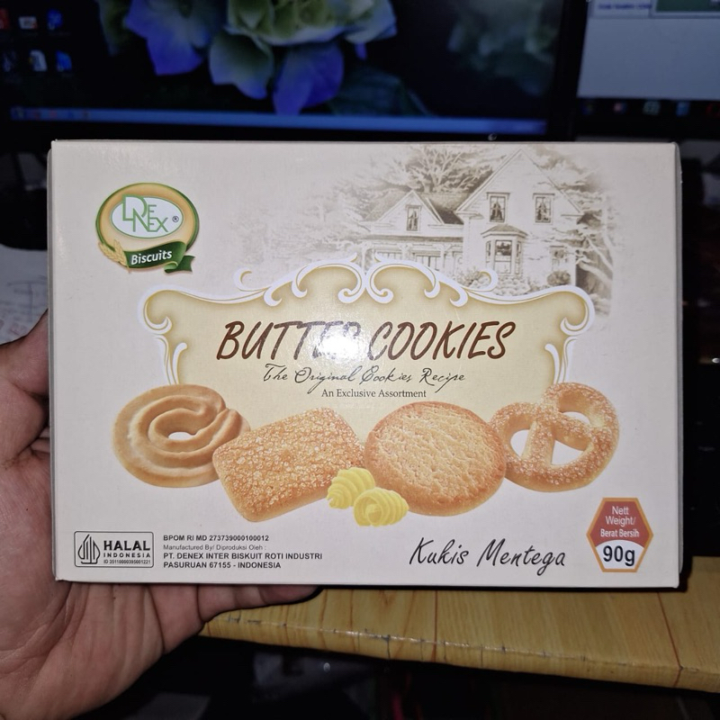 Jual DENEX Butter Cookies 90gram box | Shopee Indonesia