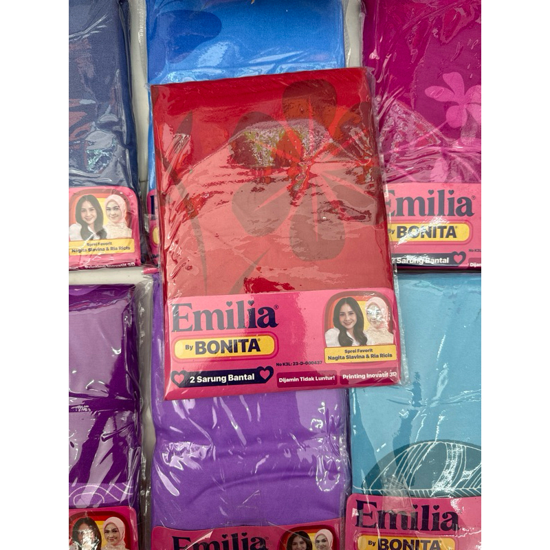 Jual BONITA Emilia Sarung Bantal isi 2 Asli Original | Shopee Indonesia