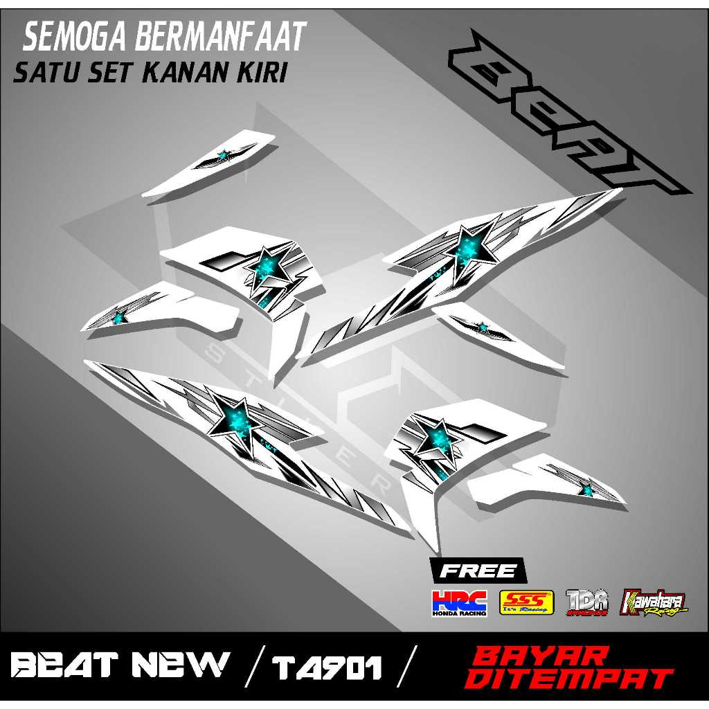 Jual STRIPING BEAT NEW ALL CBS STREET DELUXE BEAT Tahun 2020 2021 2022 ...