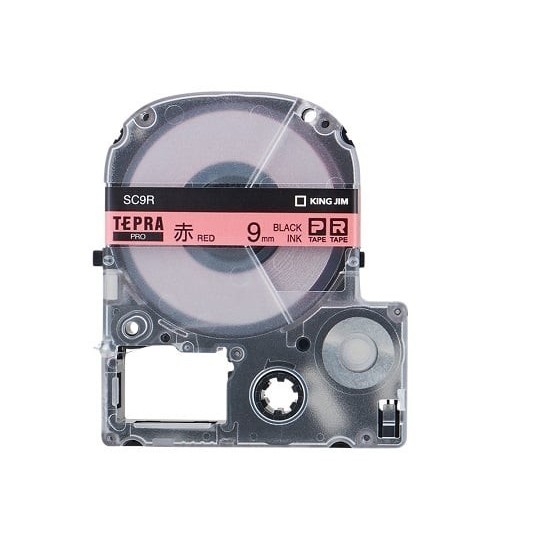 Jual King Jim SC9R Tepra PRO Label Printer Tape Cartridge 9mm, Red ...