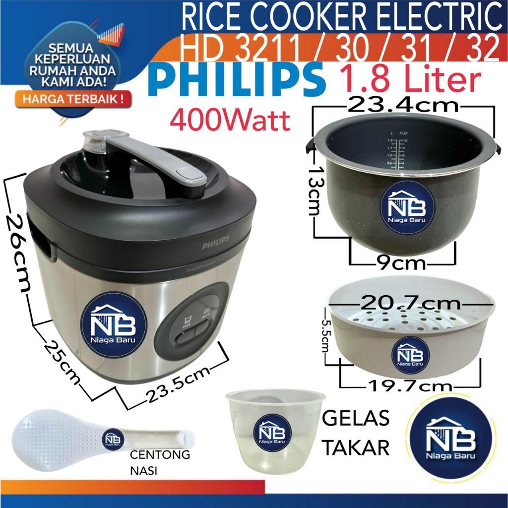 Jual Magic Com Rice Cooker Philips HD 3211 Premium 1.8 Liter | Shopee ...