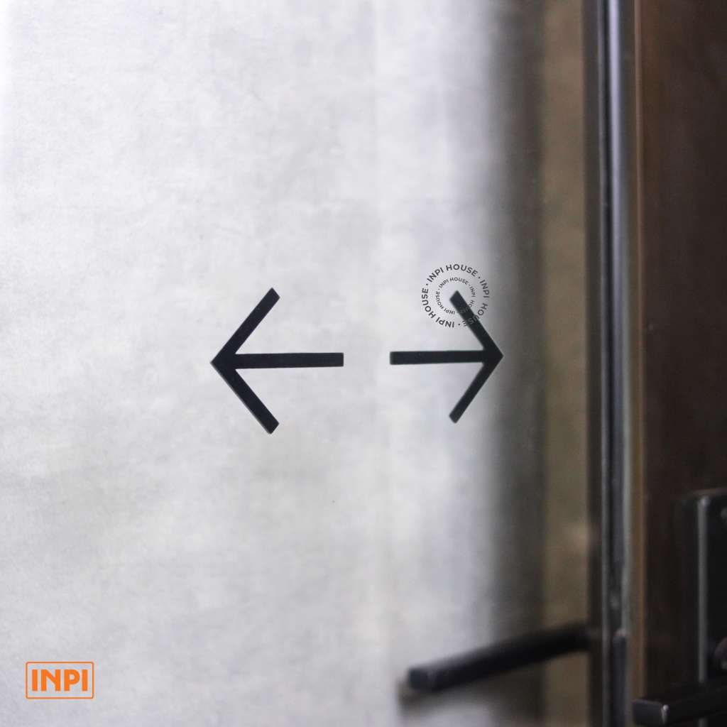 Jual Sign Panah Pintu Cafe Penanda Panah Akrilik Pintu Kaca - INPI ...