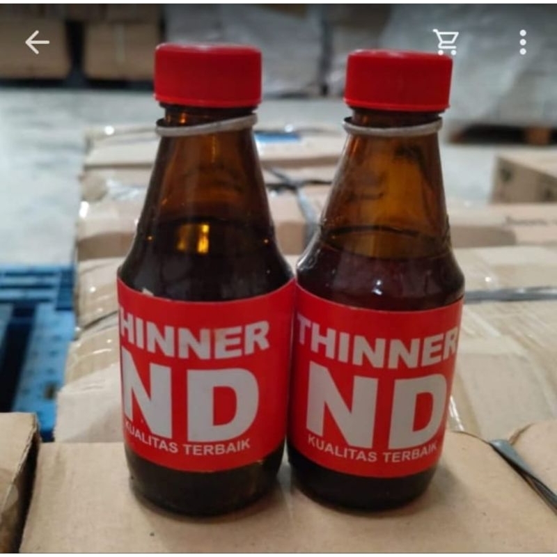 Jual Thinner botol / tiner pengering campuran cat | Shopee Indonesia