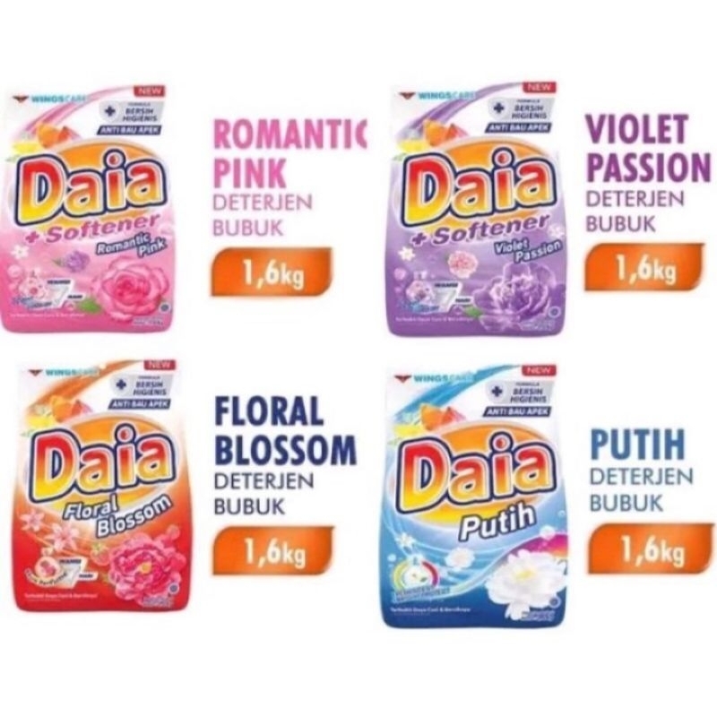 Jual (1,5 kg) daia deterjen bubuk BESAR | Shopee Indonesia