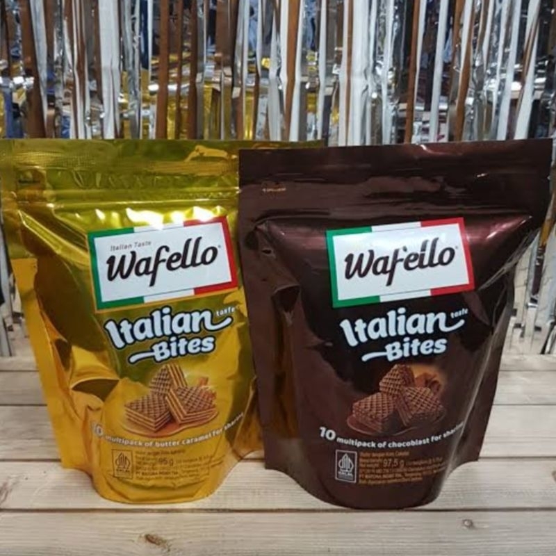 Jual Wafello Wafer Bites Pouch 97,5gr | Shopee Indonesia