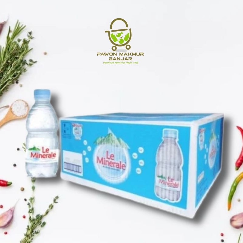 Jual AIR MINERAL LE MINERALE KEMASAN BOTOL 330 ML / 1 KARTON 24 BOTOL | Shopee Indonesia